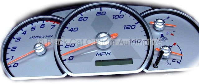 Black Cat Custom Automotive - Custom Gauge Faces and LED Lighting - KMH ...